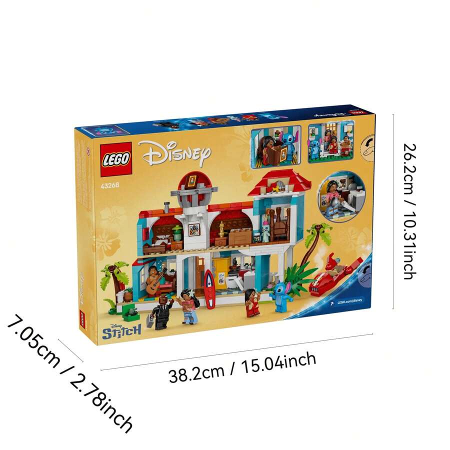 LEGO LEGO Disney Lilo And Stitch Beach House Building Toy With 5 ...