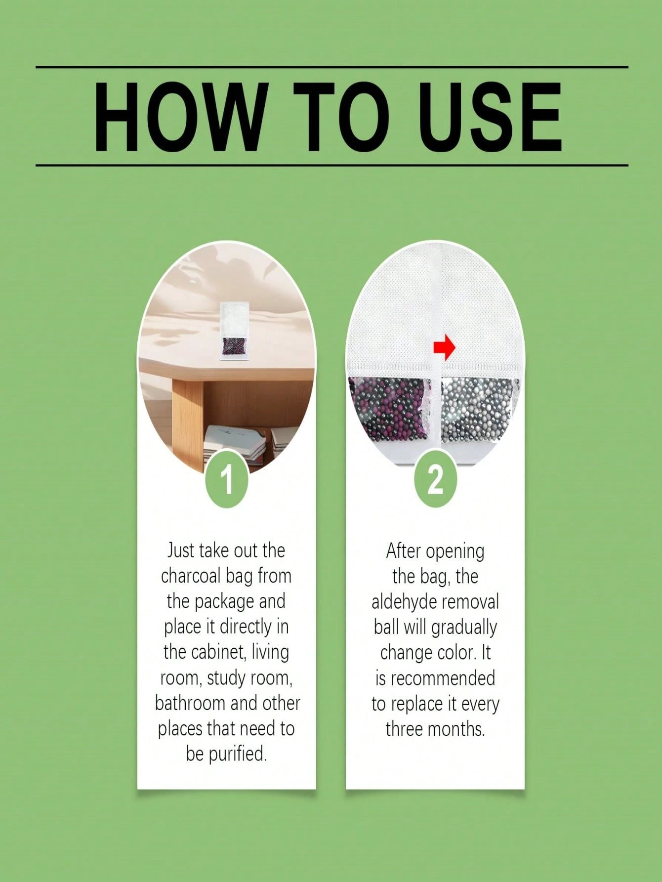 1/2 Pack Indoor Air Purifying Granules, Home & Office Fresh Deodorizer ...