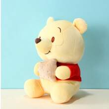 Miniso Disney Winnie The Pooh Series Sitting Holding Biscuit Dolls ...
