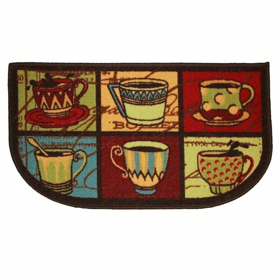 Kitchen Rugs Floor Mat Carpet Home Decor Food Prints Rectangle D Semi ...