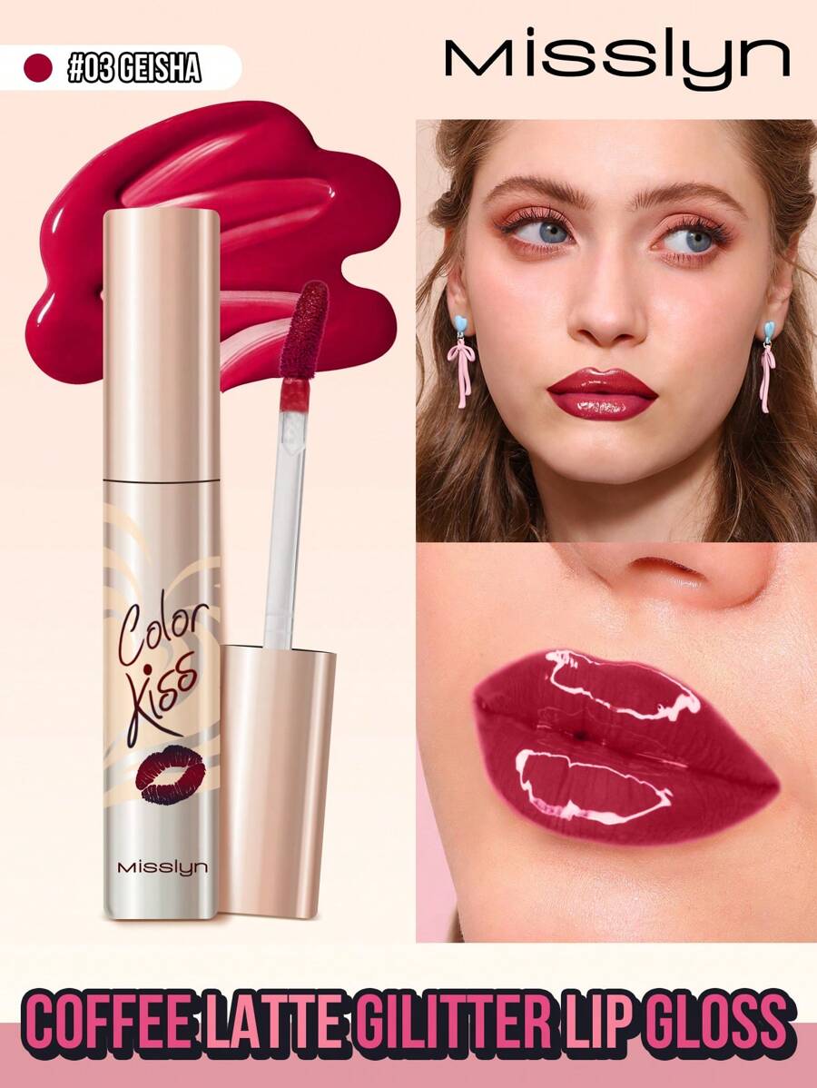 Misslyn COFFEE LATTE GILITTER LIP GLOSS, Longwear, Highly Pigmented ...