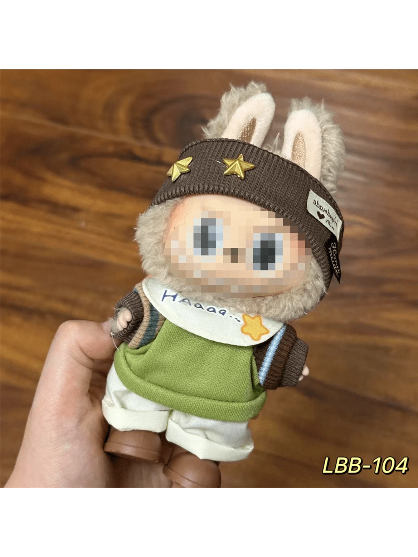 17cm LABUBU Plush Doll Spring Outfit Set (Detachable) (Clothes Only ...