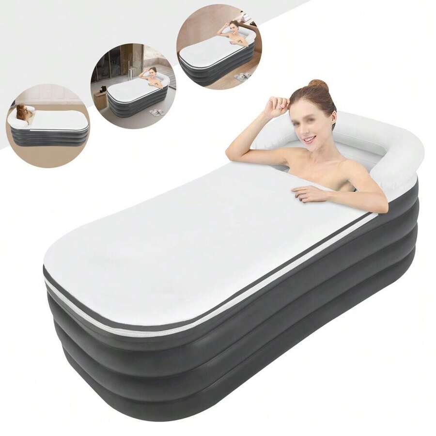 Foldable Portable Standing Bathtub Inflatable SPA For Shower Stall Hot ...