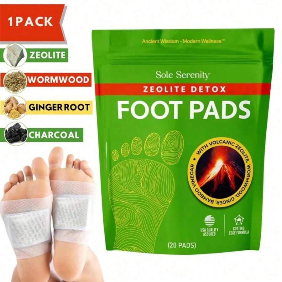 Sole Serenity Good Night Sleep Detox Foot Pads With Magnesium Glycinate ...