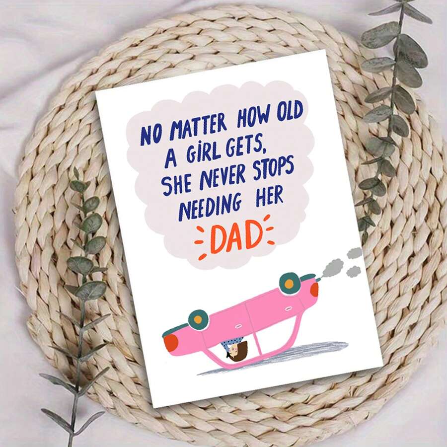 1pc Funny Fathers Day Cards, Funny Dad Birthday Cards, Dad Birthday ...