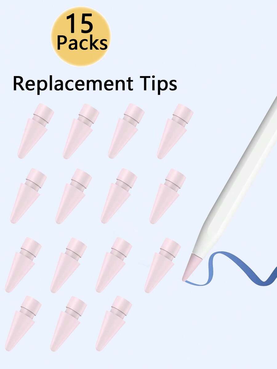 15 Packs Replacement Tips Compatible With Apple Pencil 2nd Generation ...