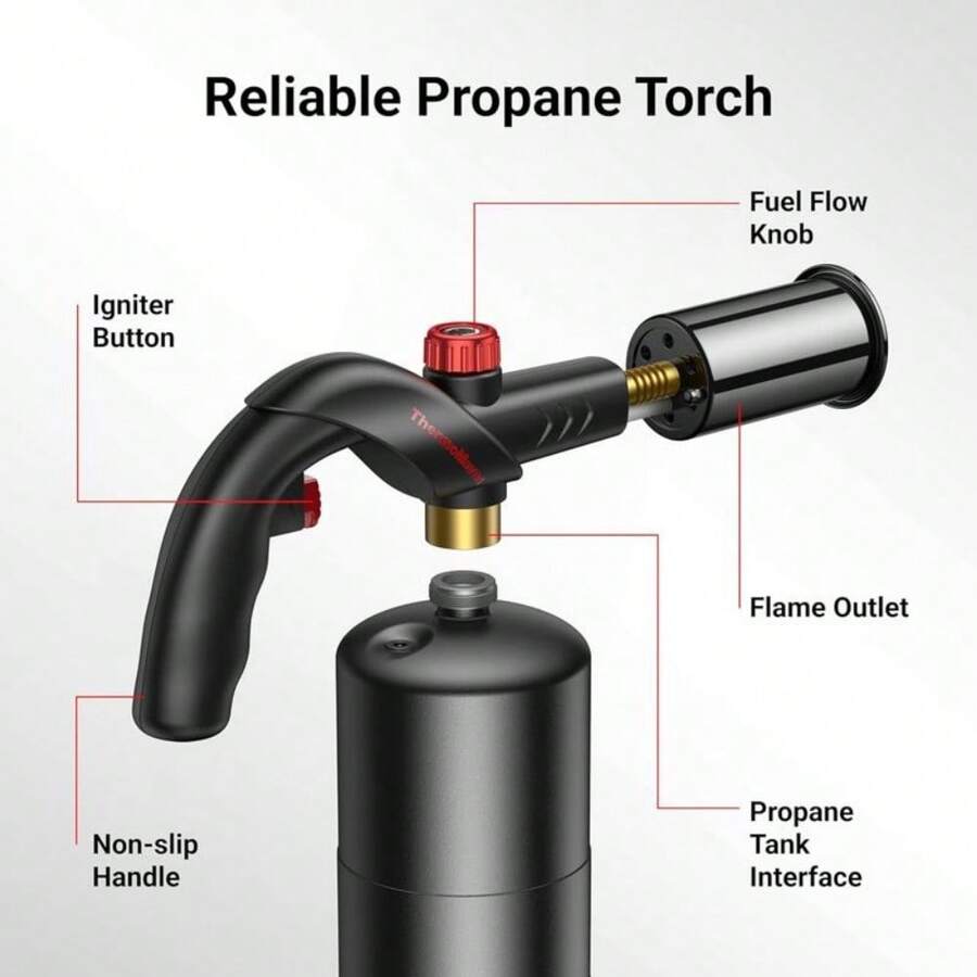ThermoMaven Powerful Propane Torch, Kitchen Cooking Torch, Flamethrower ...