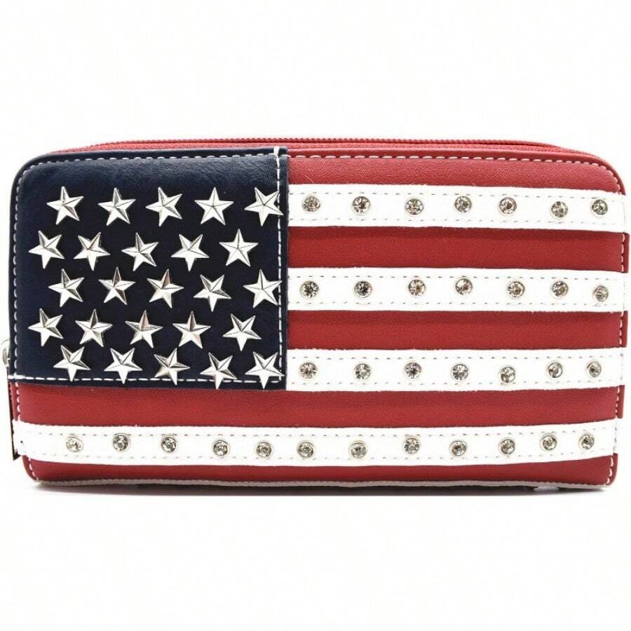 WESTERN ORIGIN American Flag Stars And Stripes Stud Crossbody Bag ...