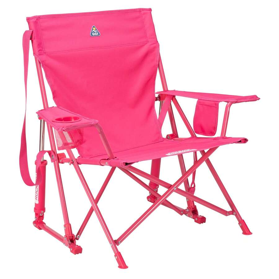 GCI Outdoor Kickback Rocker Foldable Rocking Camp Chair, Aged Fatigue ...