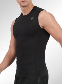 HOPLYNN 5 Packs Men's Athletic Compression Shirts Sleeveless Workout ...