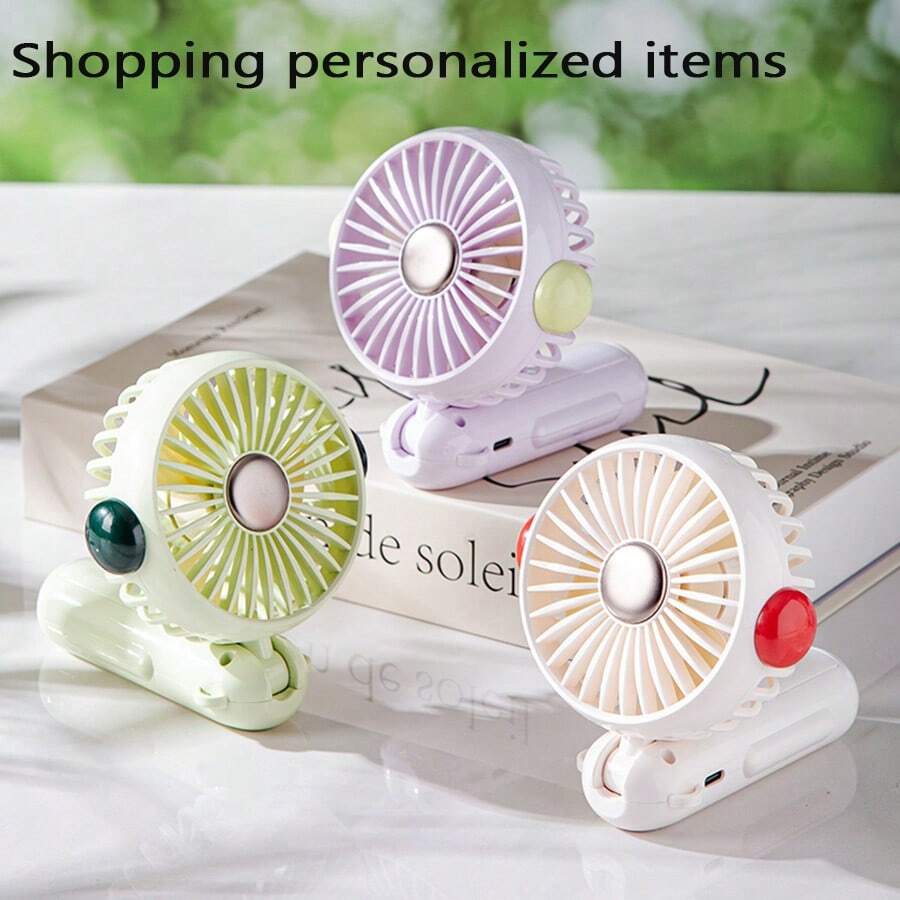 MEET SUN Neck Hanging Foldable Fan, USB Rechargeable Handheld Fan For ...