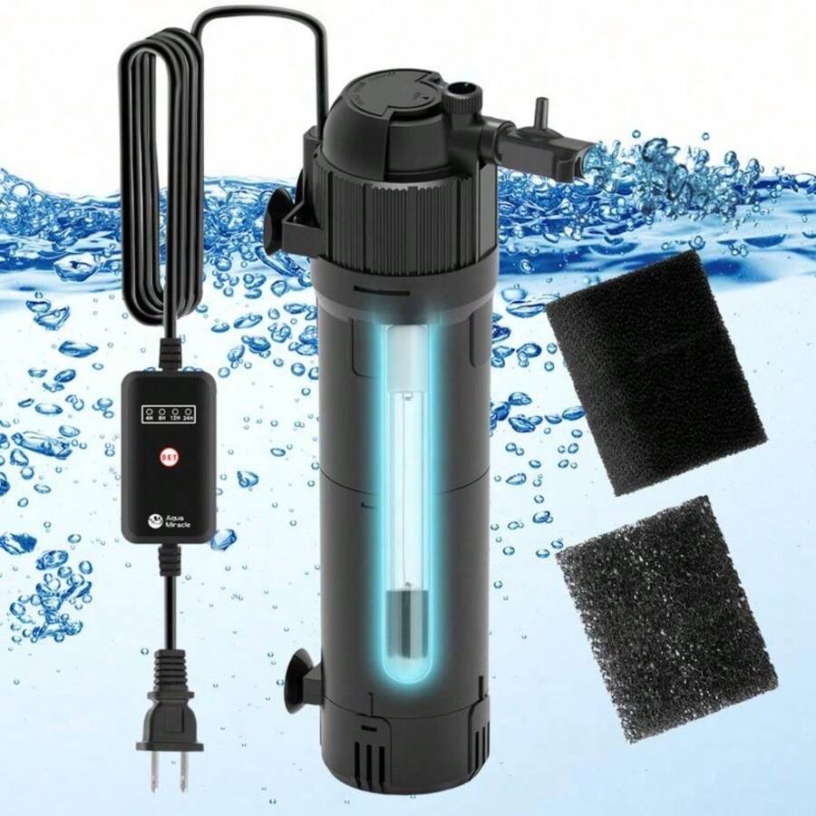 JIANGTAO U-V Aquarium Filter Fish Tank Filters Green Water Cleaning ...