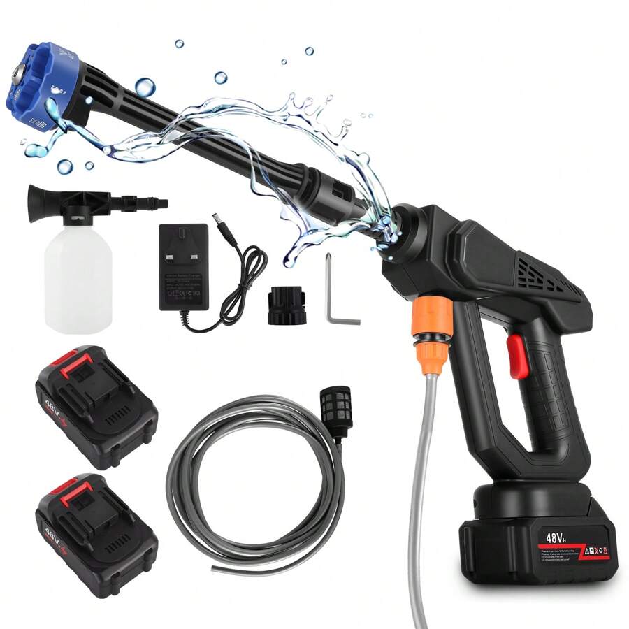 Cordless Pressure Washer With 16.5 - Ft Hose: Portable Jet Washer For ...