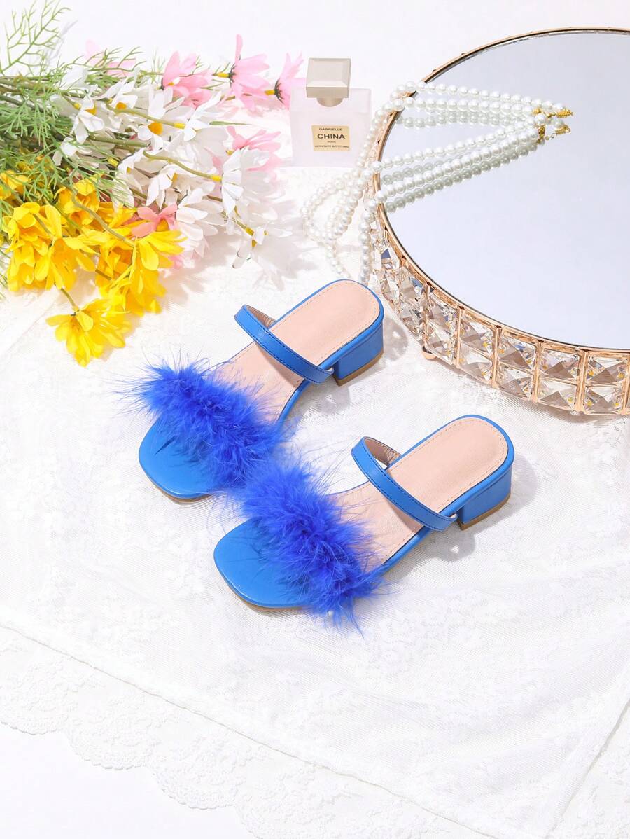 1 Pair Fashionable Elegant & Versatile Luxury High Heel Slides For Girl ...