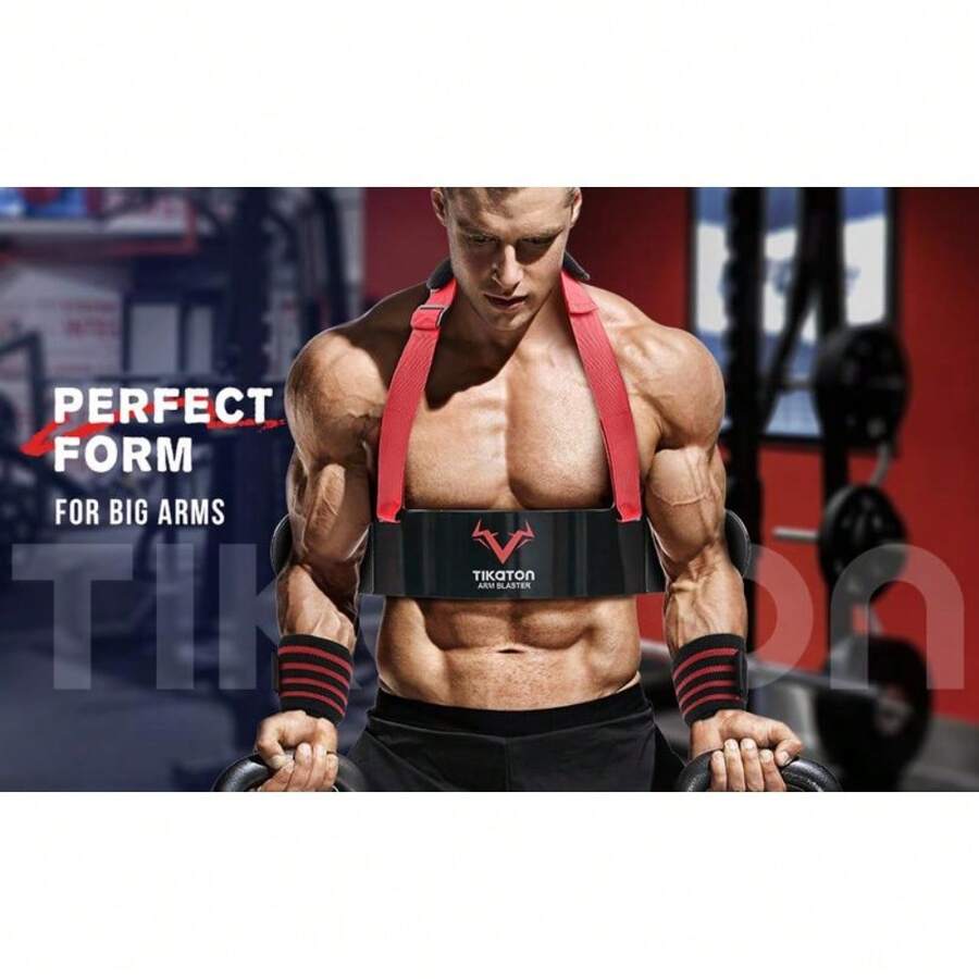 Tikaton Arm Blaster With Wrist Wraps, Adjustable Bicep Isolator Arm ...