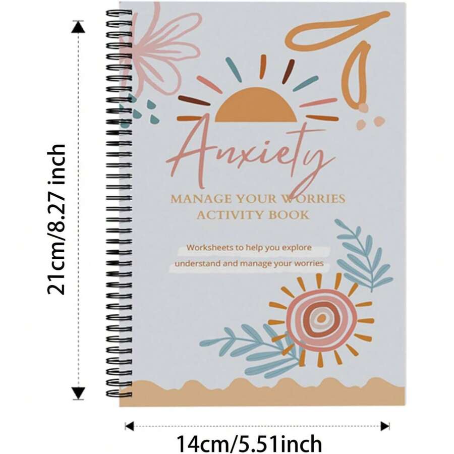 Ensemble de gestion de l'anxiété - Carnet à spirale comprenant des ...