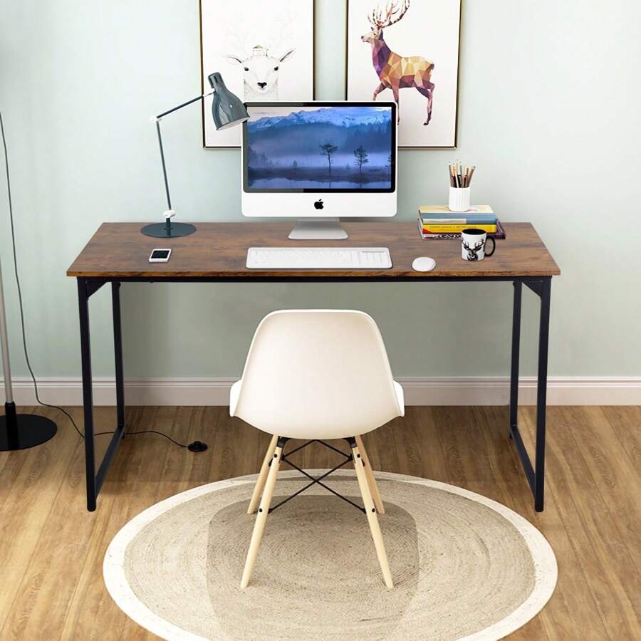 47 Inch Computer Desk, Adjustable Sturdy Laptop Table For Adults With ...