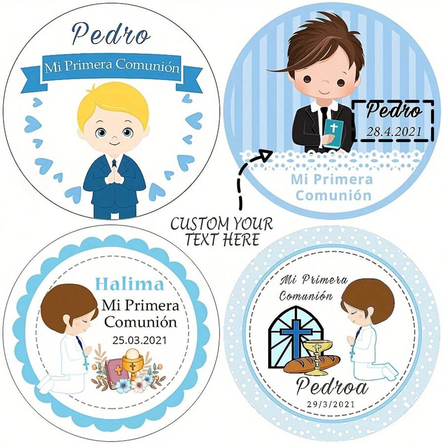 Custom My First Stickers - Adorable Boy And Girl Designs For ...