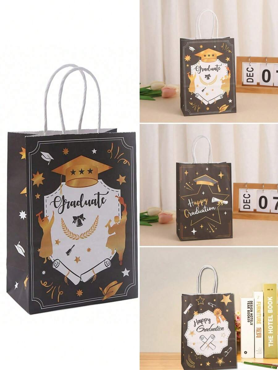 kumozawa 5pcs Graduation Party Gift Bags, Graduation Season Gift Bags ...