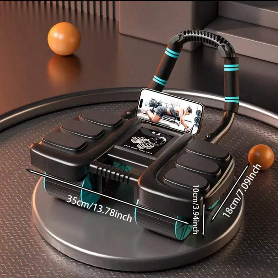 Elbow Pad Assisted Auto-Return Ab Roller - Core And Muscle Training ...