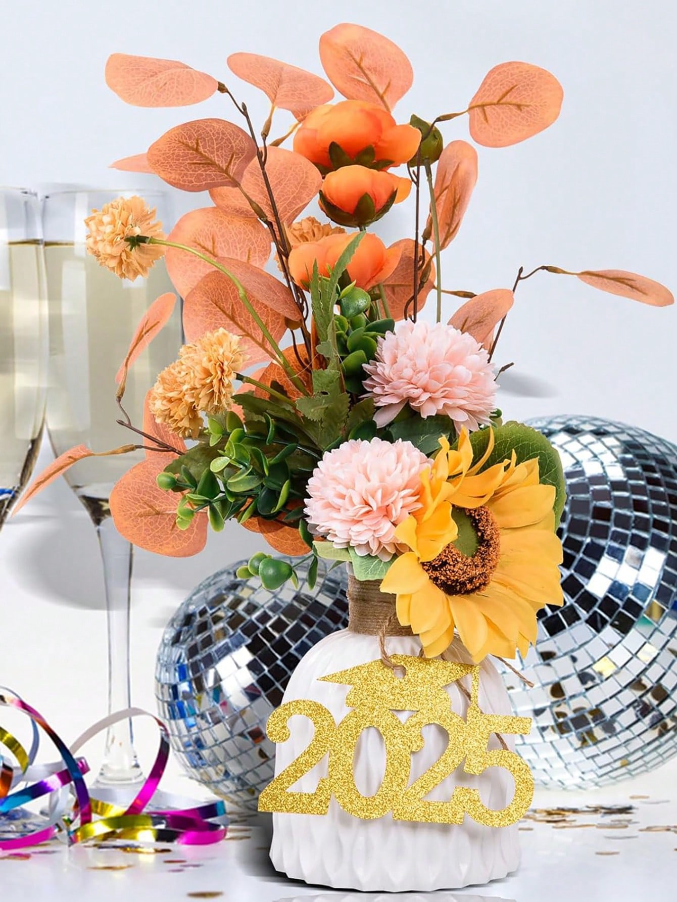 1/10/20 Pieces Glitter 2025 Cutouts Tags 2025 Graduation Party ...