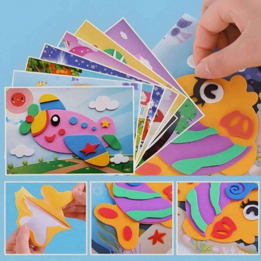 10-Piece 3D EVA Foam Puzzle Kit - STEM Learning Activity With Cartoon ...