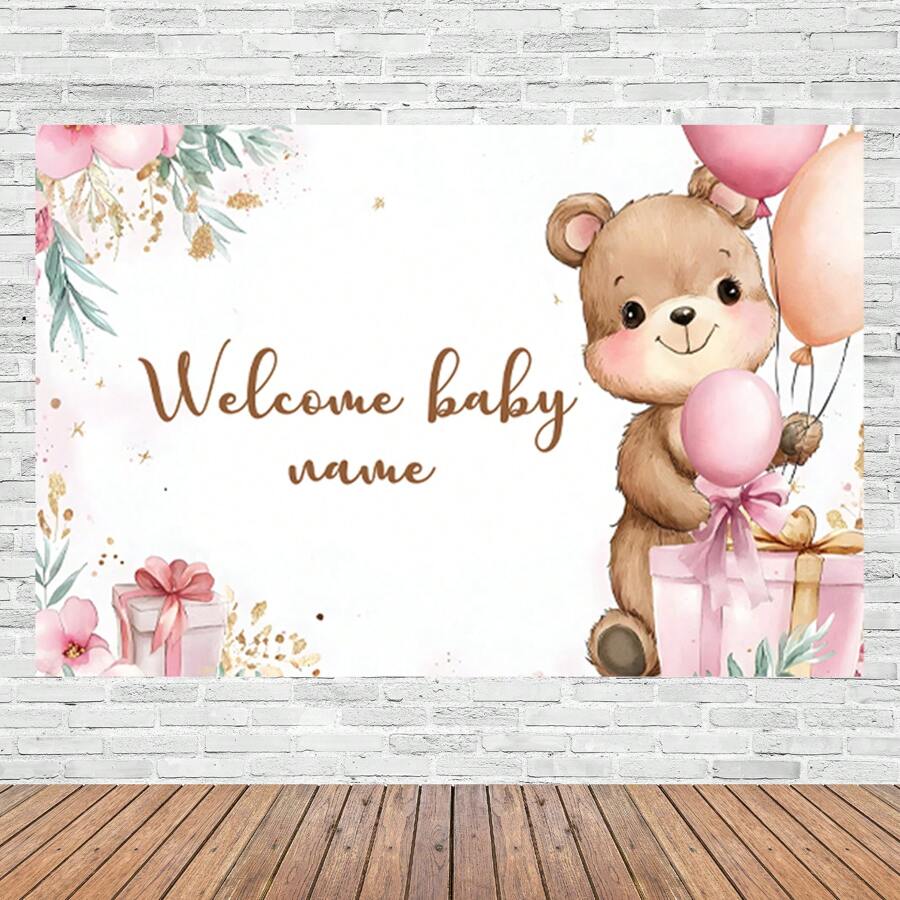 Customizable Personalized Teddy Bear Themed Party Gender Reveal ...
