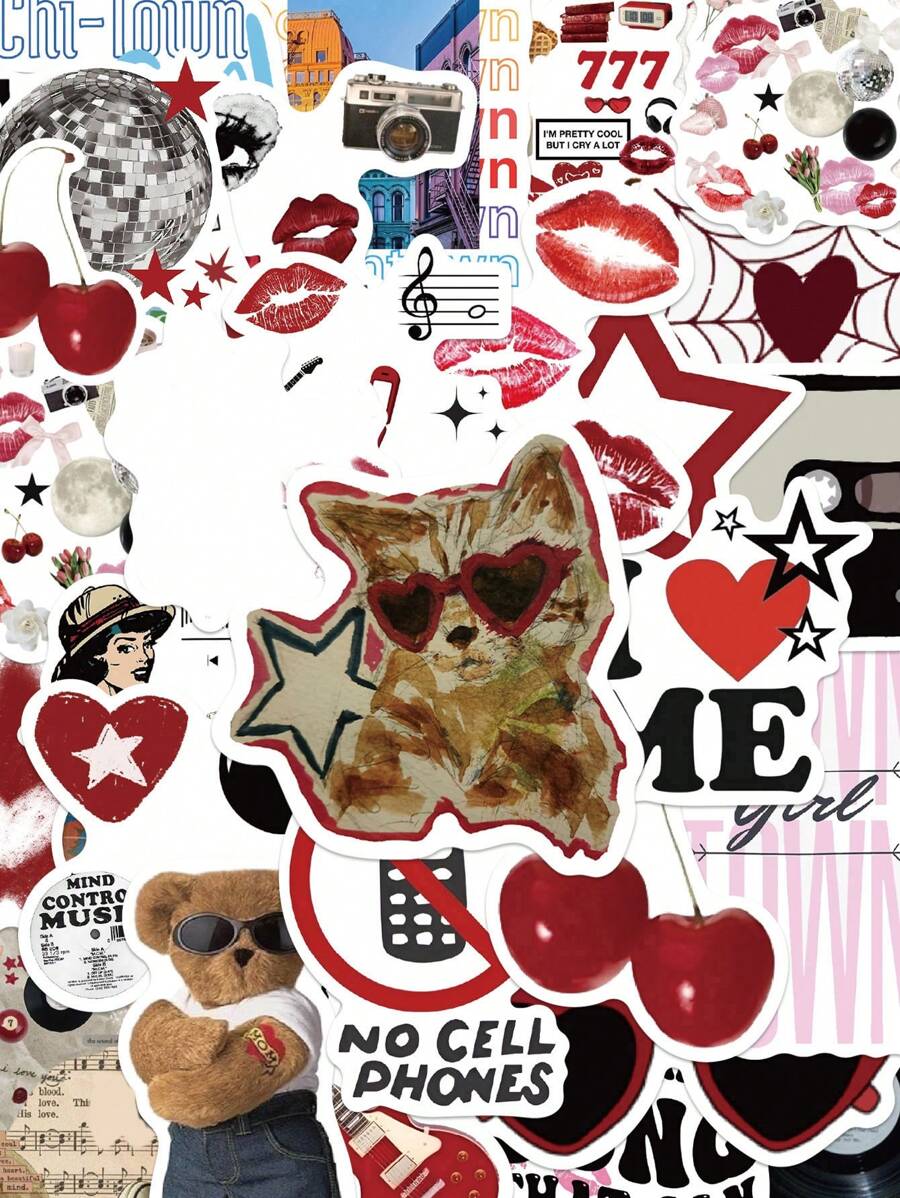 50pcs Y2K Aesthetic Sticker Pack, Colorful Design, Suitable For Laptop ...