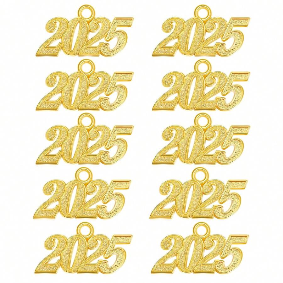 10 Pcs 2025 Graduation Tassel Charm 2025 Tassel Graduation, 2025 Tassel ...