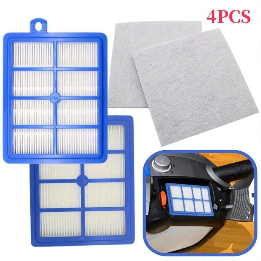 4 Packs HEPA And Motor Protection Filters Compatible With Electrolux ...