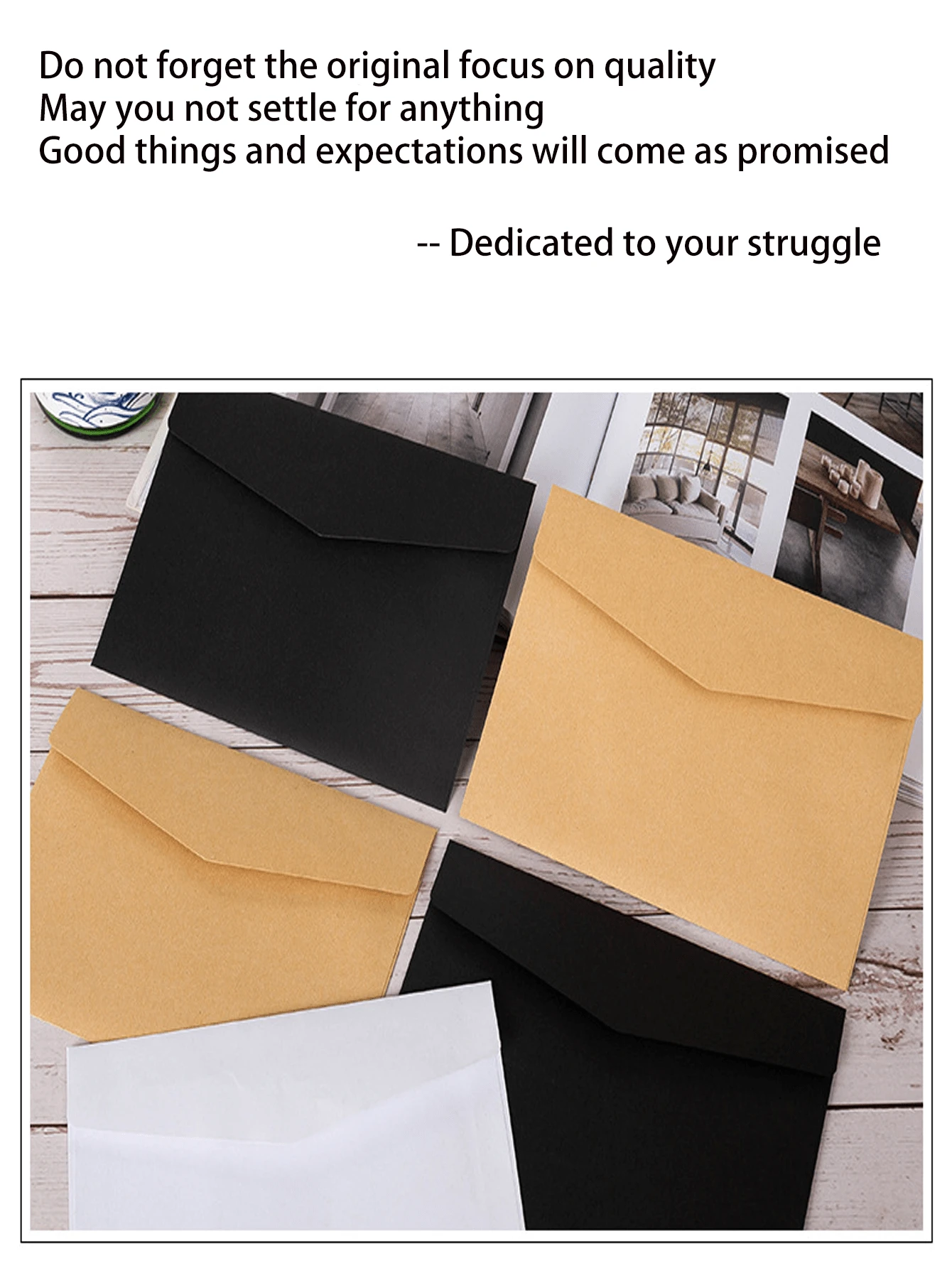 B6 Size Invitation Card Envelopes, Blank Kraft Paper White Sulfate Paper Envelopes, Creative ...