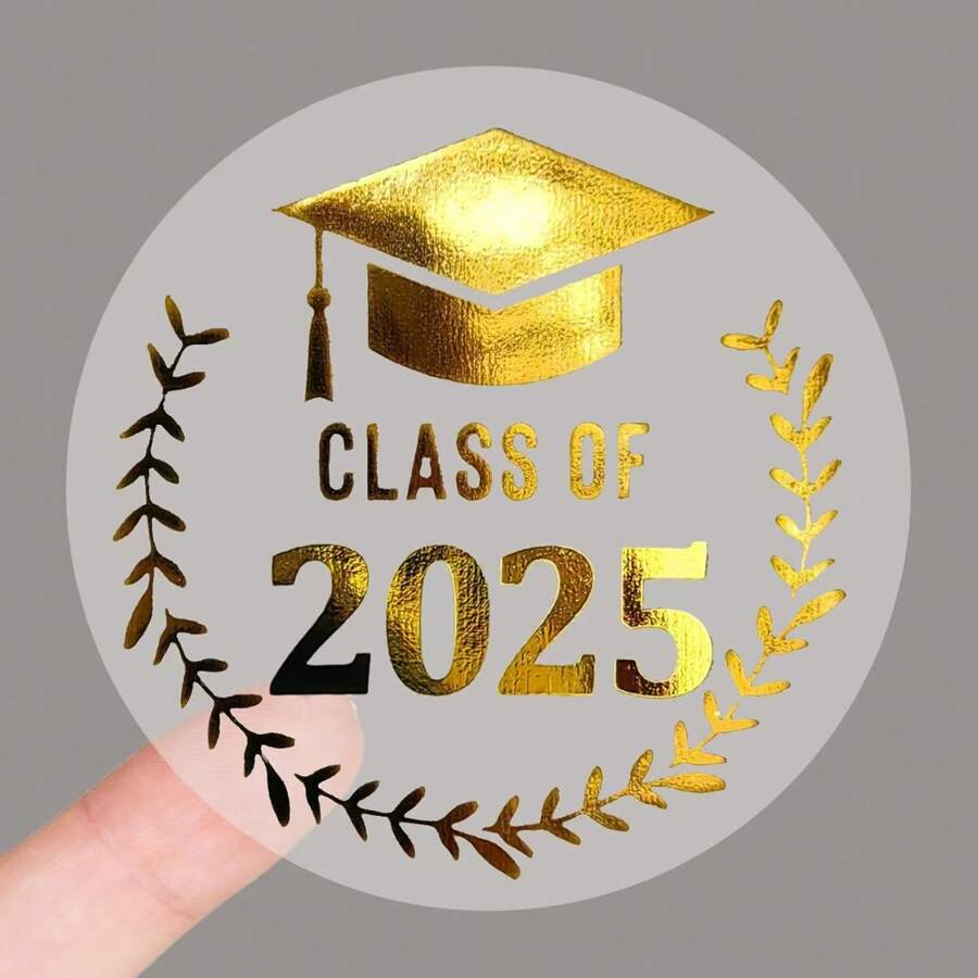 120pcs Gold Graduation Stickers For 2025 Grads - Congrats On Your ...