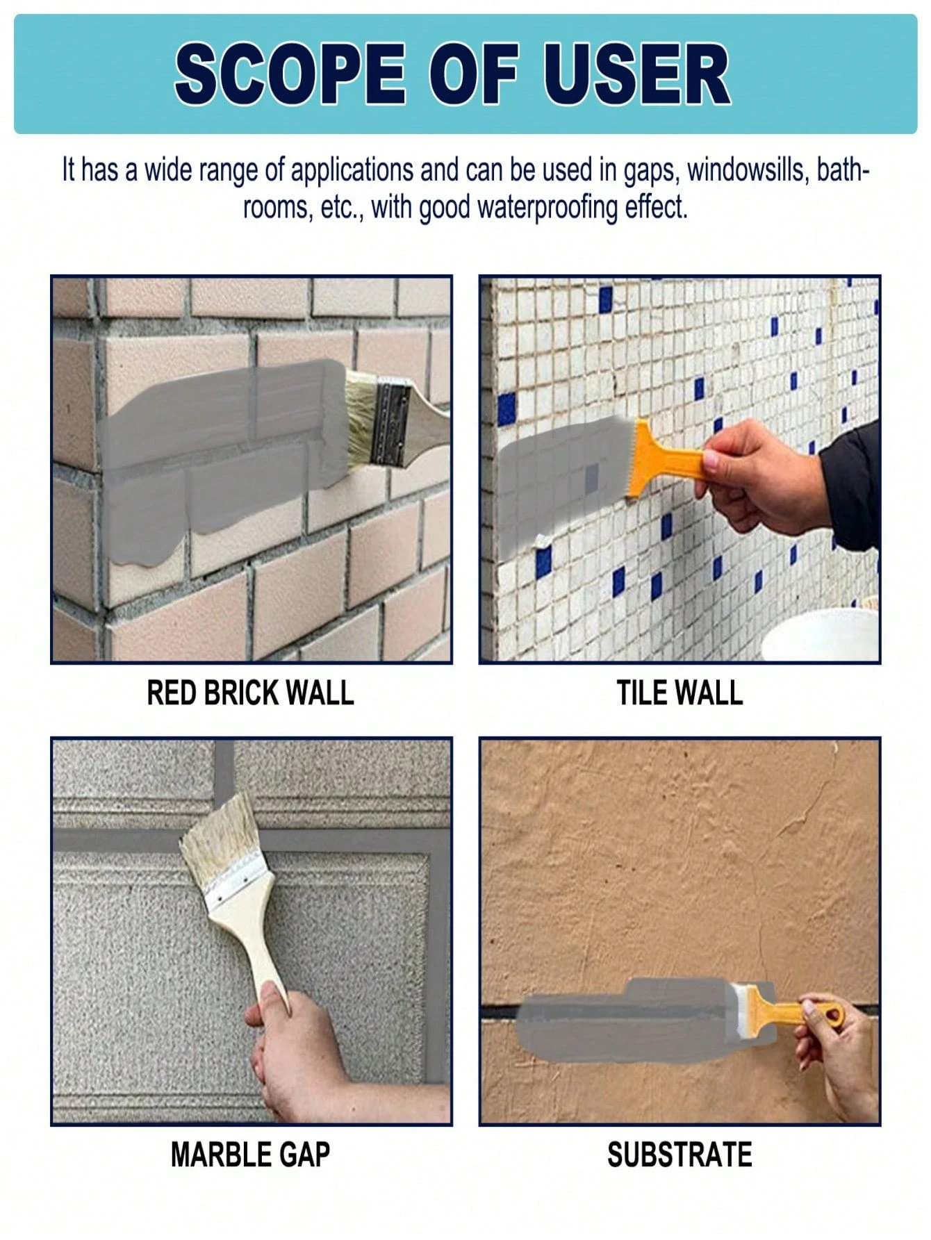 1/2 pezzi Sigillante impermeabile, per bagno, tetto, finestre ...