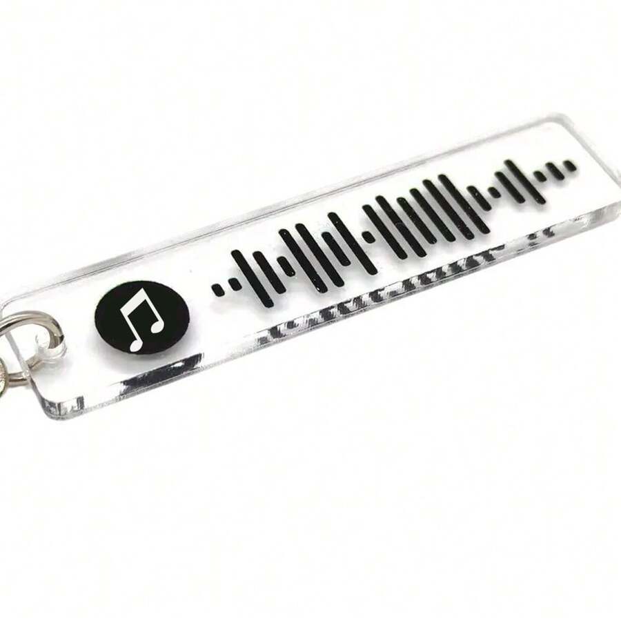 Personalized Acrylic Scannable Spotify Music Song Code Keychain With ...