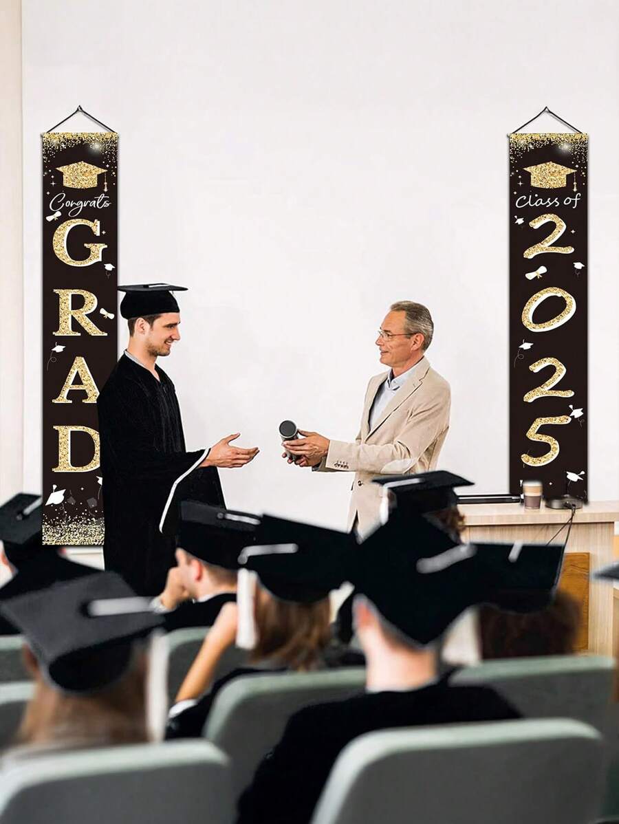 1 Pair-Graduation Decorations 2025 - Graduation Decorations, Graduation Porch Sign, Graduation ...