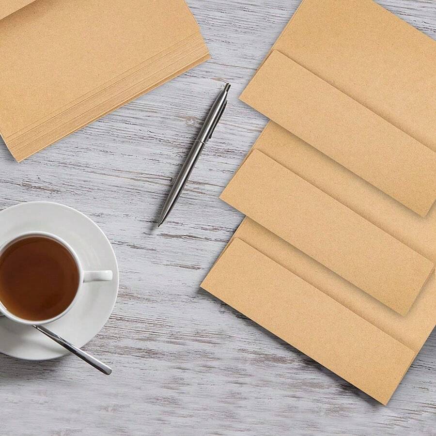 Brown Kraft Envelopes, Envelope Suitable For Invitations, Cards And ...