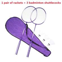 Professional Badminton Rackets Shuttlecocks And Carrying Bag Set Double ...