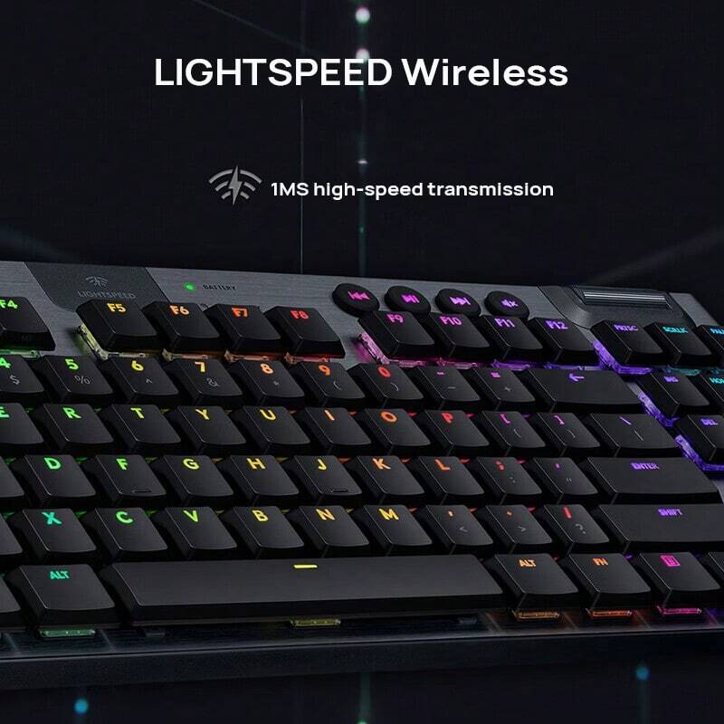 Logitech Wireless Bluetooth Keyboard G913TKL RGB Glare Long-Lasting ...