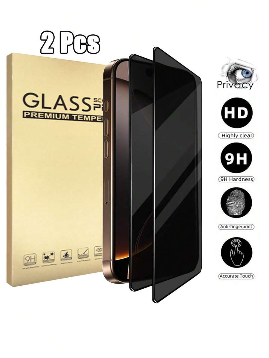 2-Pcs Full Screen Personal Privacy Anti Peeping Tempered Film Not Only ...