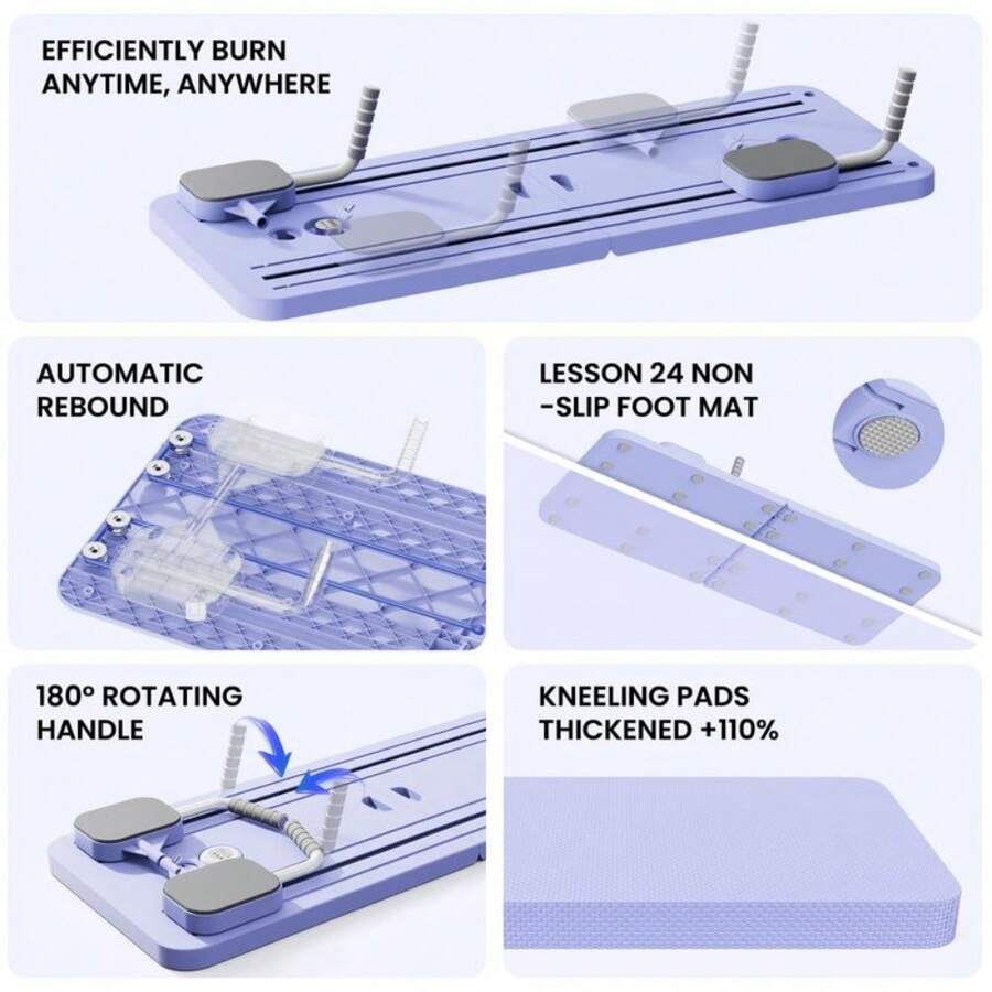 ZENROUS Pilates Board, Multi-Functional Ab Exercise Board, Foldable ...