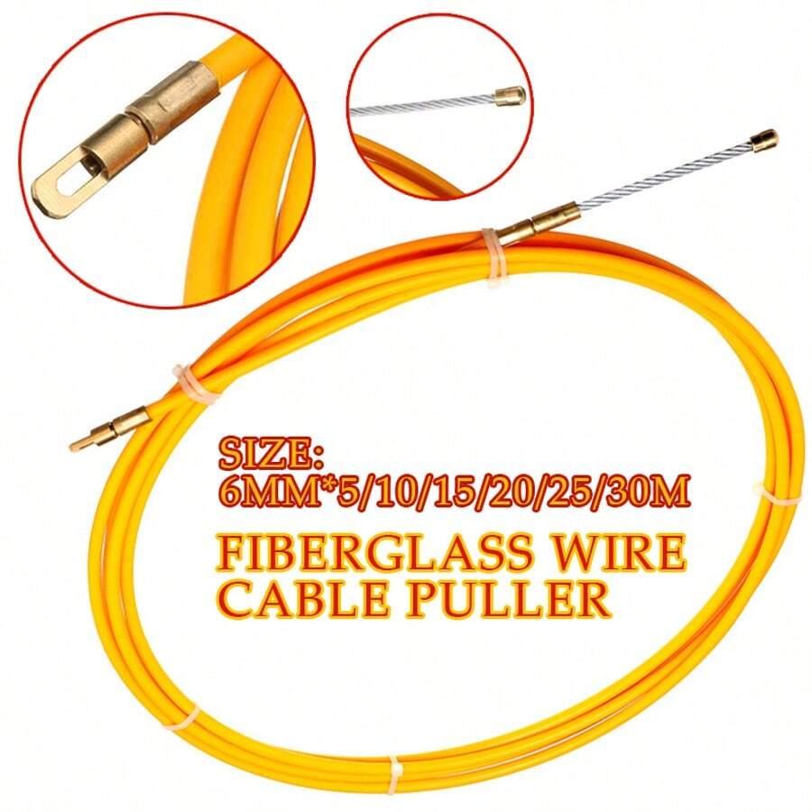 6mm Fiberglass Cable Puller, Cable Reel Conduit Snake Rod Fish Tape ...