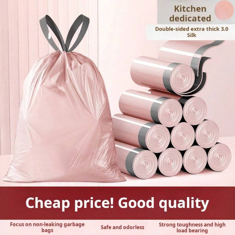 Disney Pack, Heavy-Duty 4 Gallon Small Drawstring Plastic Trash Bags ...