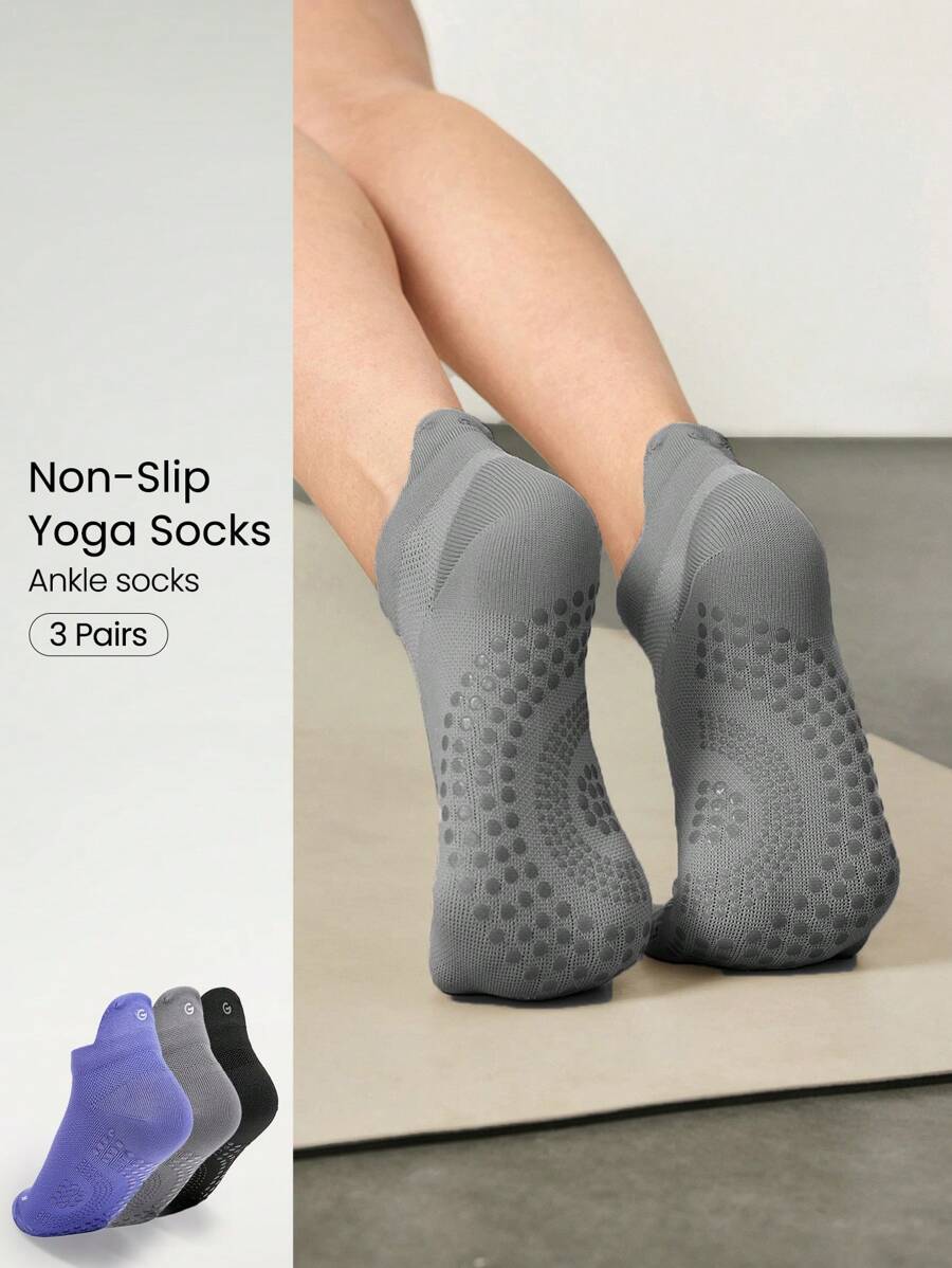 GLOWMODE 3 Pairs Socks Walk A Mile Soft Ventilated Mesh Grip Studio ...
