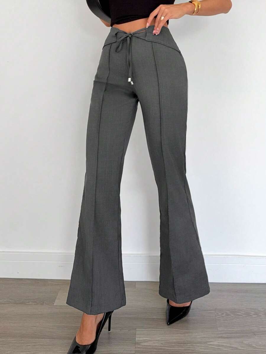 Siren Gaze Women's Low Waist Extra Long Split Leg Wide Leg Pants ...