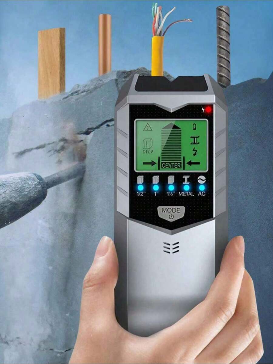 SHEIN 5 In 1 Wall Metal Detection Instrument Measuring Metal Current ...