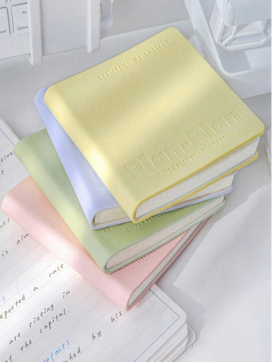 SHEIN Softcover Square Notebook - Qute,Planner, Journal, Diary, Budget ...