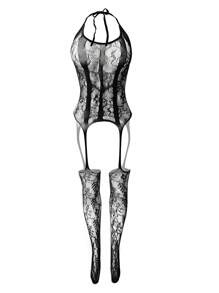 Sheer Mesh Cut-out Bodystocking | SHEIN USA