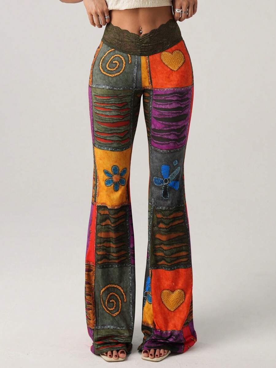 SHEIN x Ludmilla SHEIN ICON Women's Fashionable Retro Contrast Color ...