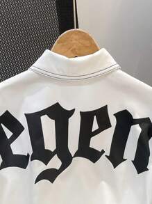 SHEIN Leap Crew Kids/Tween Boys Casual Versatile Comfortable Street ...