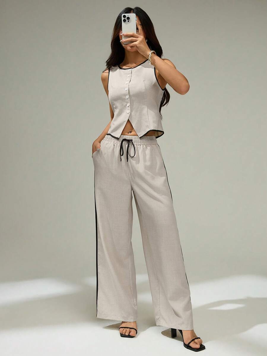 SHEIN PETITE Women Two Pieces Outfits For Daily Wear | SHEIN USA